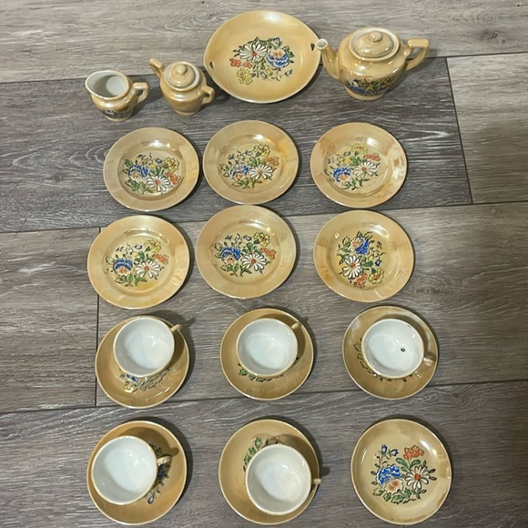 Toys | Vintage Japanese Porcelain 22 Piece Childrens Tea Set Ware ...